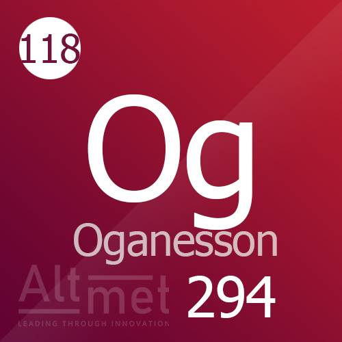 Оганесон нь өнөөгийн байдлаар 118 буюу хамгийн өндөр дэс дугаартай